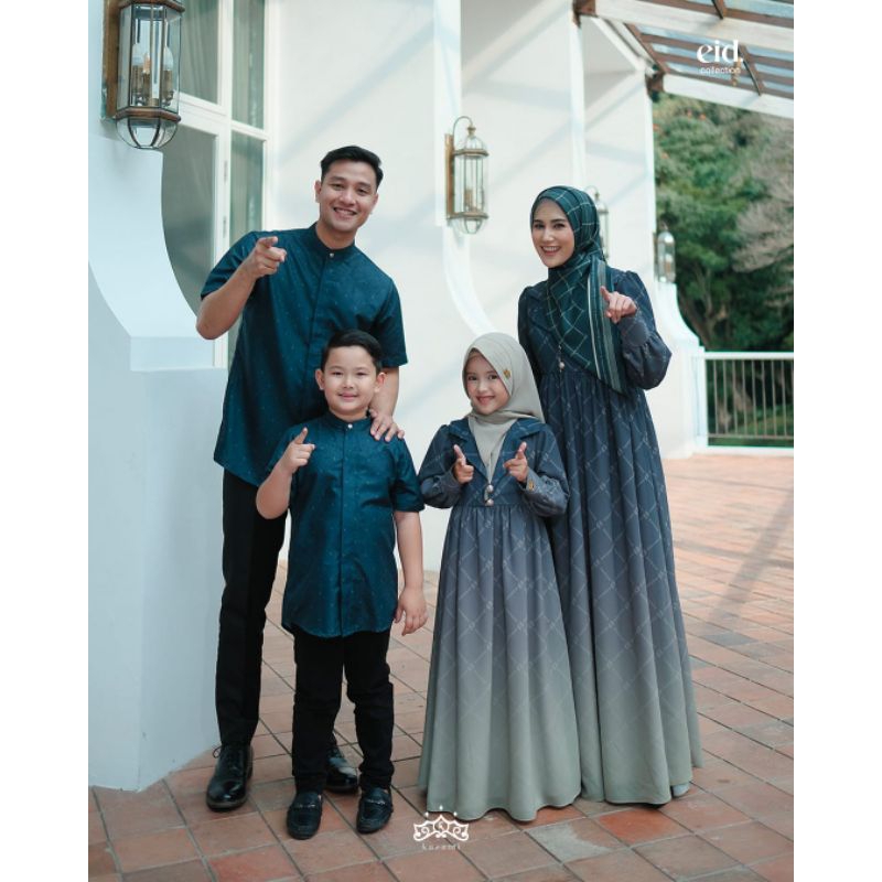 Jual sarimbit monogram everlast style 1 ori by kazami sarimbit dress ...