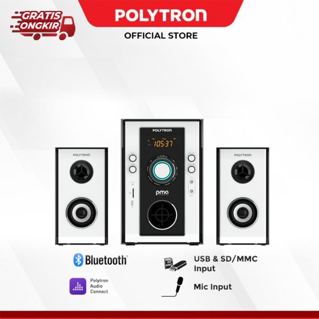 Jual POLYTRON Multimedia Speaker PMA 9523 /W | Shopee Indonesia