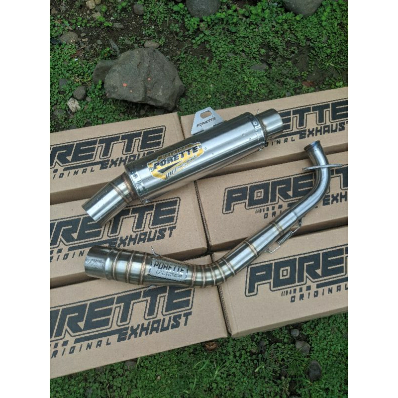 Jual Knalpot PORETTE BULAT fullsystem Yamaha Aerox Nmax OLD/NEW PNP ARM ...