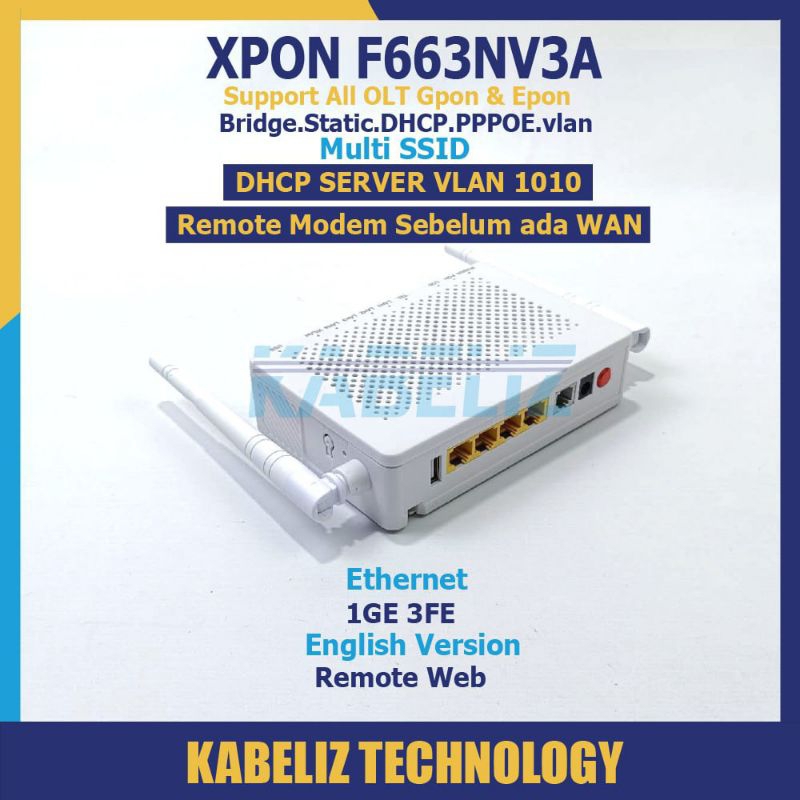 Jual XPON ONU ONT ZTE MODEM EPON GPON WIFI ROUTER SUPPORT SEMUA OLT MURAH SECOND ONT GPON EPON ...