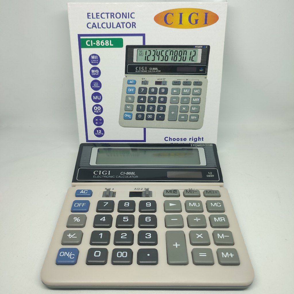 Jual Calculator CIGI CI-868L | Kalkulator 12 Digit | Kalkulator Dagang ...