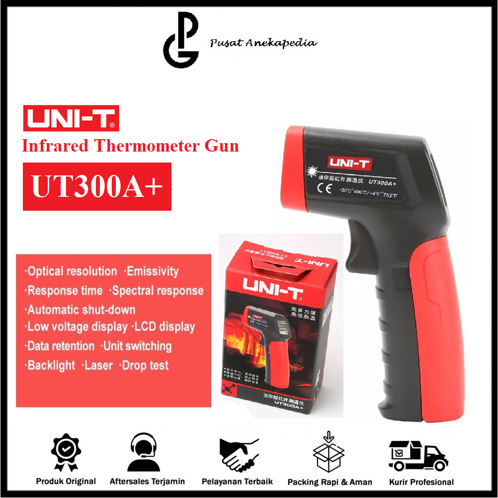 Jual UNI-T UT300A+ Infrared Thermometer Genggam Tembak - IR Termometer ...