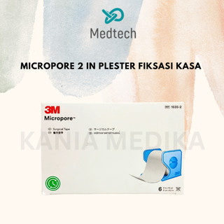 Jual 3M Micropore 2 inch (Besar) Surgical Tape Micropore 2 In Plester ...
