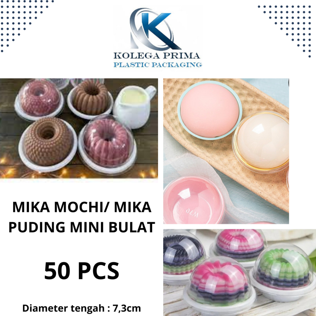Jual MIKA MOONCAKE/ MIKA MOCHI/ MIKA CUPCAKE/ MIKA PUDING/ EGG YOLK PUFF BULAT ISI 50PCS ...