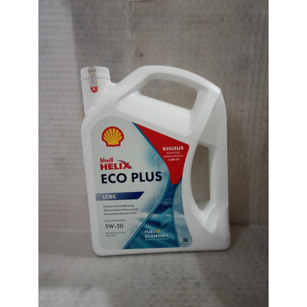 Jual Oli Shell Helix Eco Plus 5W-30 3 Liter Asli Original | Shopee ...