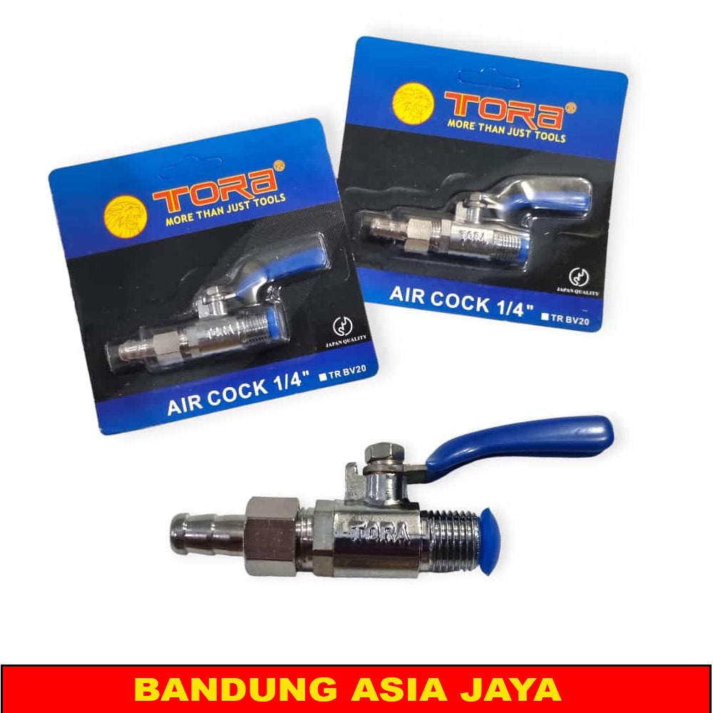 Jual Keran Angin Kompresor 1/4" / TORA Stop Kran Angin Kompressor 1/4 ...