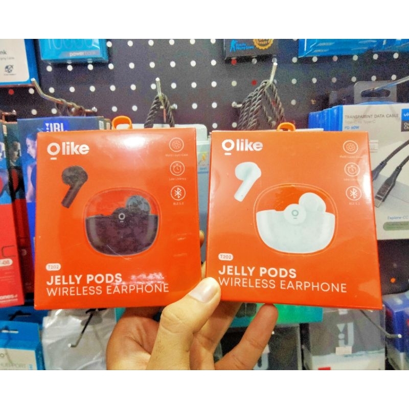 Jual OLIKE T202 JELLY PODS TWS WIRELESS EARPHONE BLUETOOTH 5.3 LOW ...