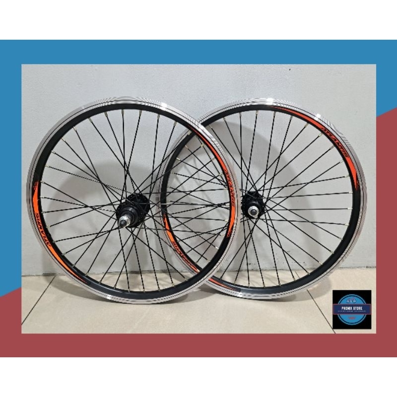 Jual Sepasang Wheel Set Atlantis 20 x 175 36 Hole × Pacific Besi Velg ...