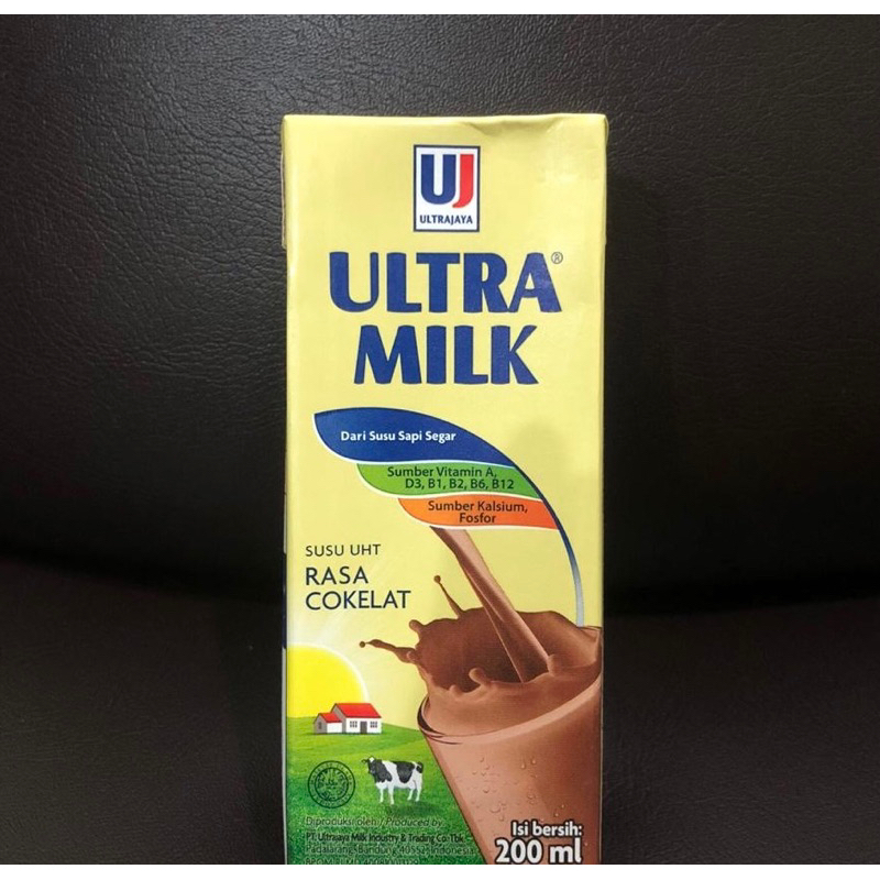 Jual Susu Ultra Milk Coklat 200 Ml Shopee Indonesia