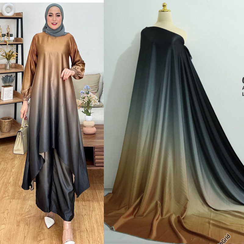 Jual Kain gradasi warna | kain polos gradasi | kain campur warna | kain ...