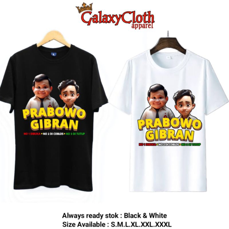 Jual KAOS PRABOWO GEMOY KAOS PRABOWO GIBRAN PRESIDEN 2024 BAJU RELAWAN ... Jual KAOS PRABOWO GEMOY KAOS PRABOWO GIBRAN PRESIDEN 2024 BAJU RELAWAN ...