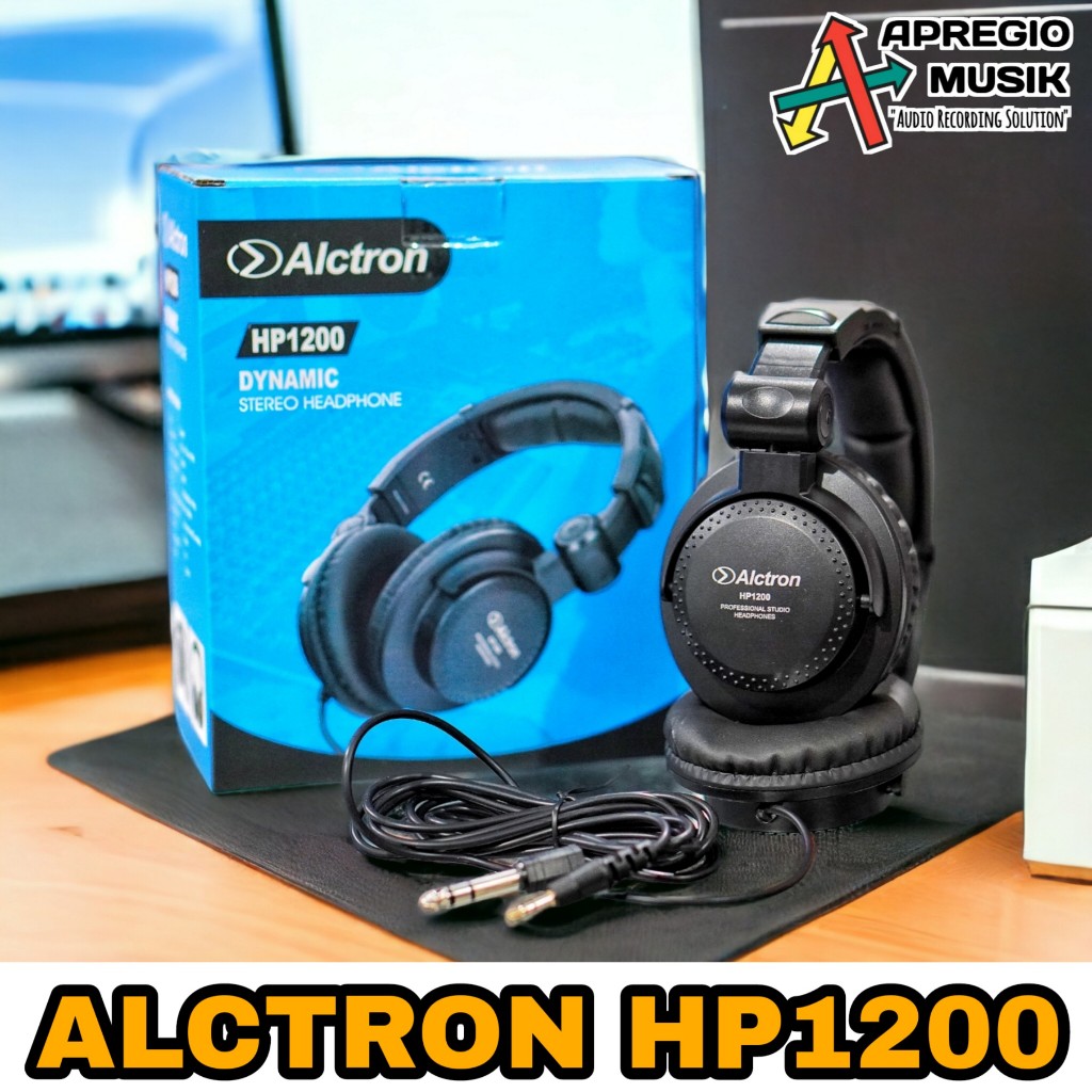 Jual ALCTRON HP1200 HP 1200 Closed monitoring headphone DJ flat ...