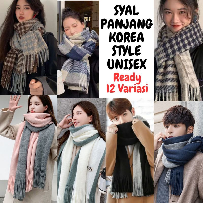 Jual Syal Panjang Musim Dingin Musim Semi Uniseks | Shopee Indonesia