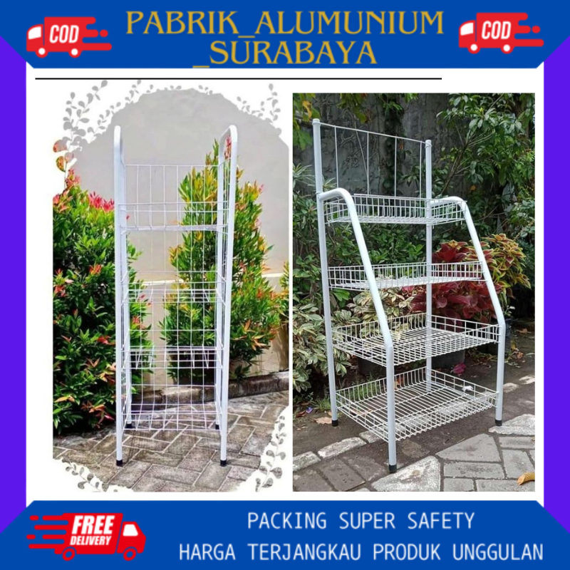 Jual Rak Serbaguna 4 Susun/Rak Roti 4 Susun/Rak Jumbo/Rak Jualan/Rak ...