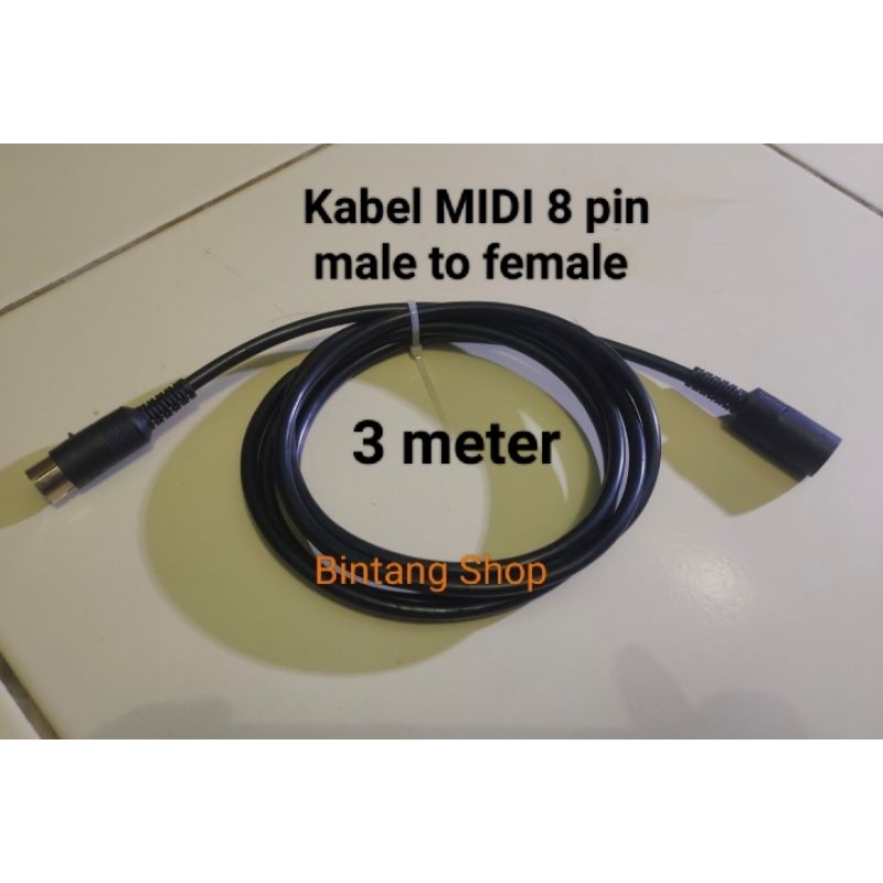 Jual kabel extension MIDI 8 pin mic confrence delegate Philips Bosch 3m ...