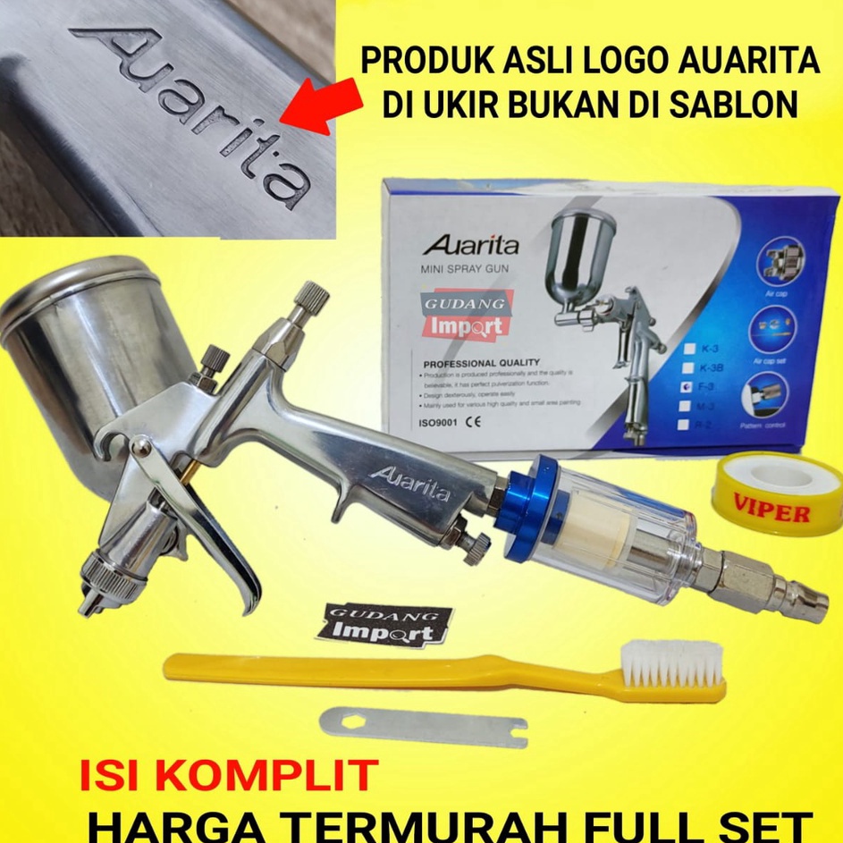 Jual Segera Dapatkan!! SPRAY GUN AUARITA F3 ORIGINAL SPRAYGUN | Shopee ...
