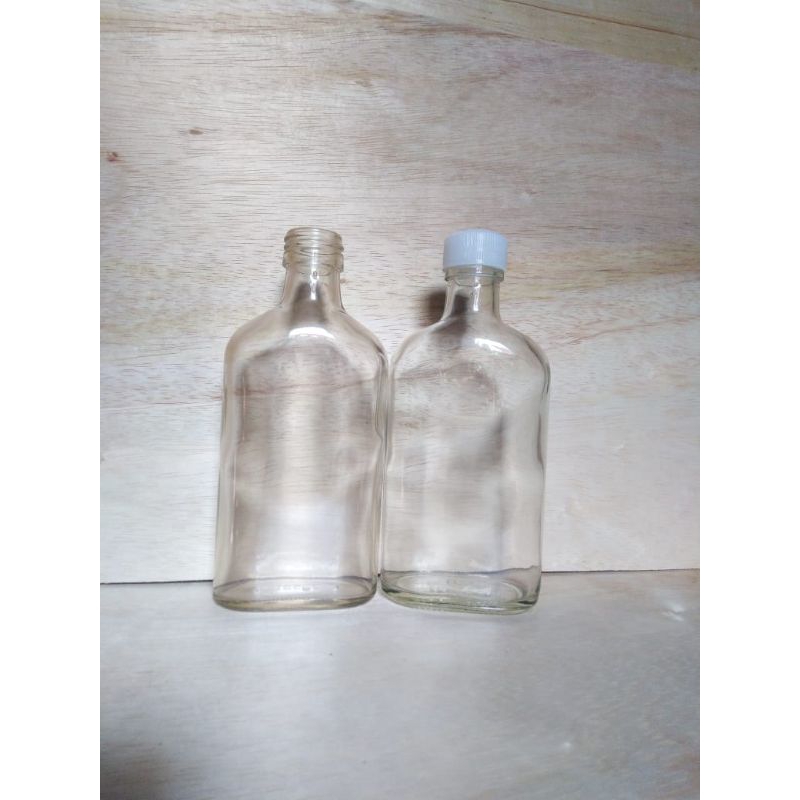 Jual Botol kaca gepeng 250ml / botol madu / botol jamu / botol kopi ...