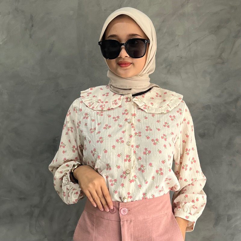 Jual YURI TOP by mykikstore / Blouse Wanita Korean Style/Blouse import ...
