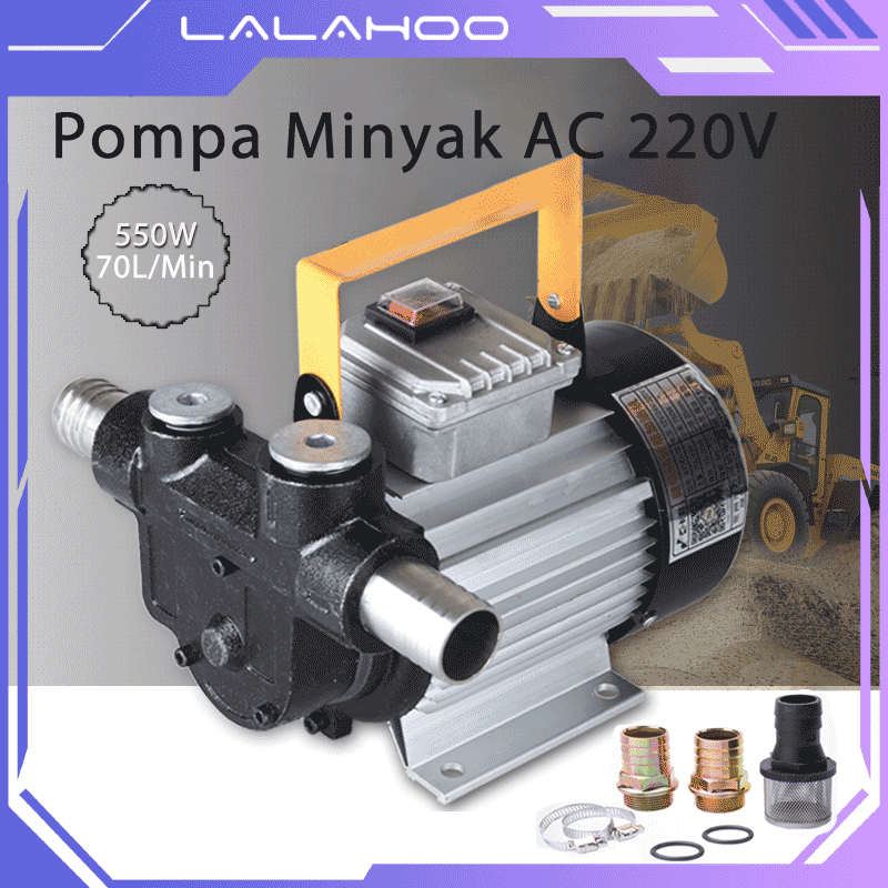 Jual Pompa Minyak AC 220V Solar Elektrik Diesel Transfer Pump 550W ...