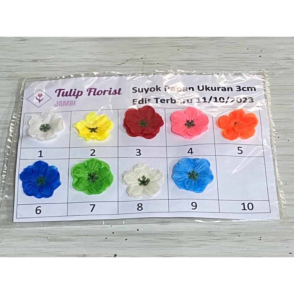Jual Bunga Papan Suyok Kecil 3cm 3lapis 1bks isi 100 | Shopee Indonesia