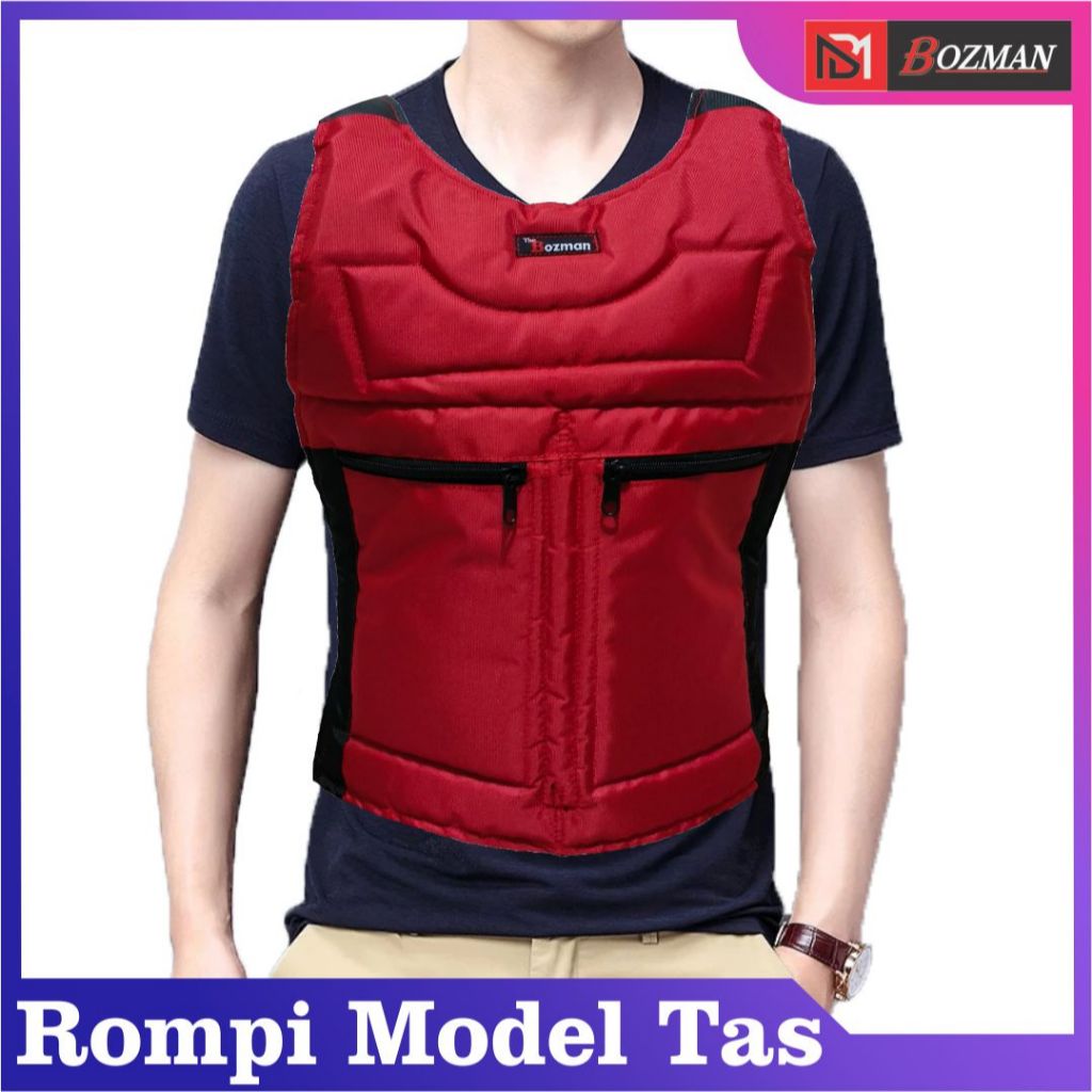 Jual Rompi Motor Pelindung Dada Tahan Angin Model Lipat Tas Smart Vest ...