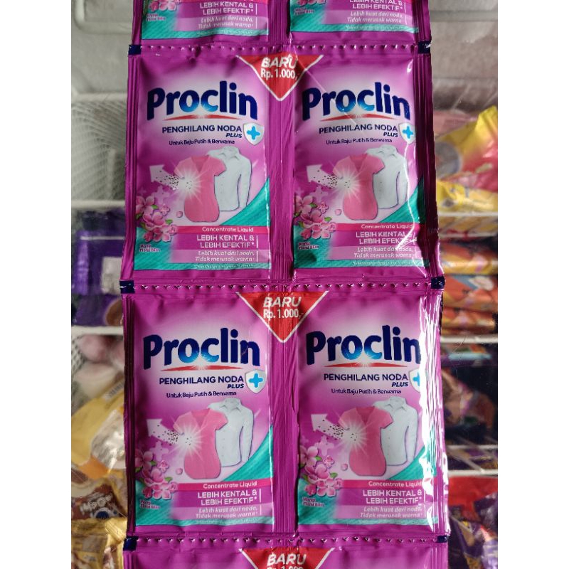 Jual Proclin Penghilang Noda Sachet 1 Renceng | Shopee Indonesia