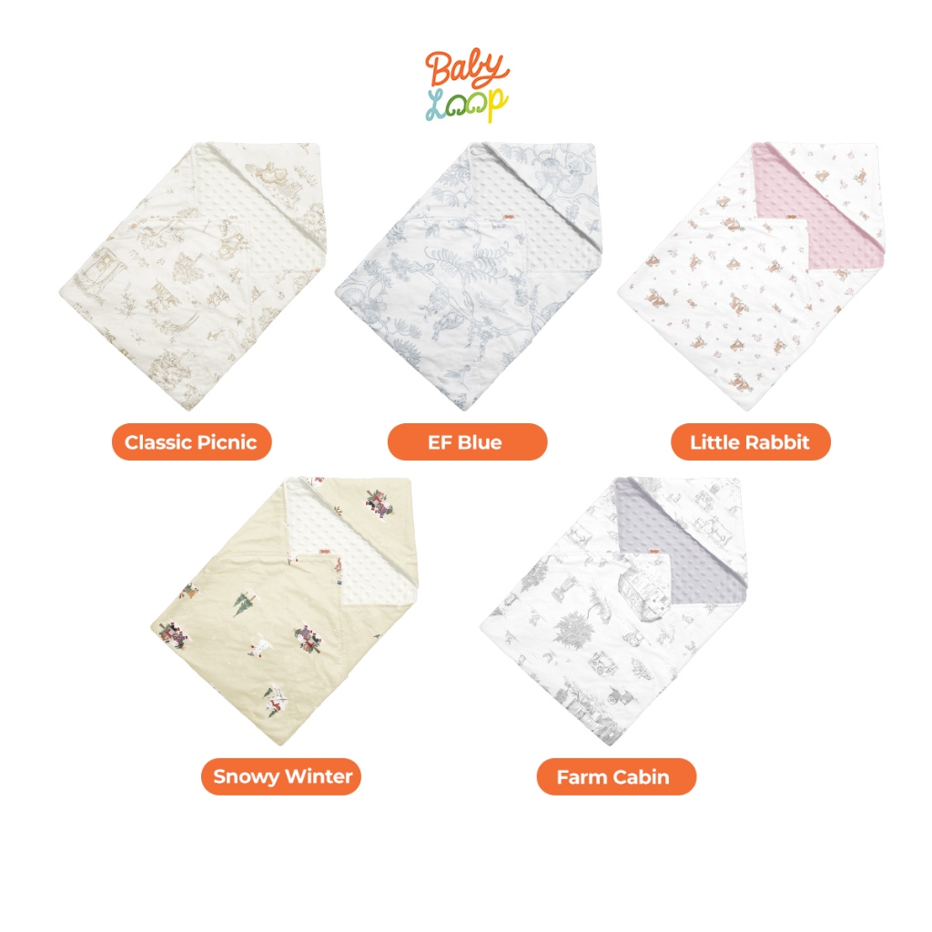 Jual Selimut Bayi & Anak - Minky Blanket With Hoodie Printed Fabric ...