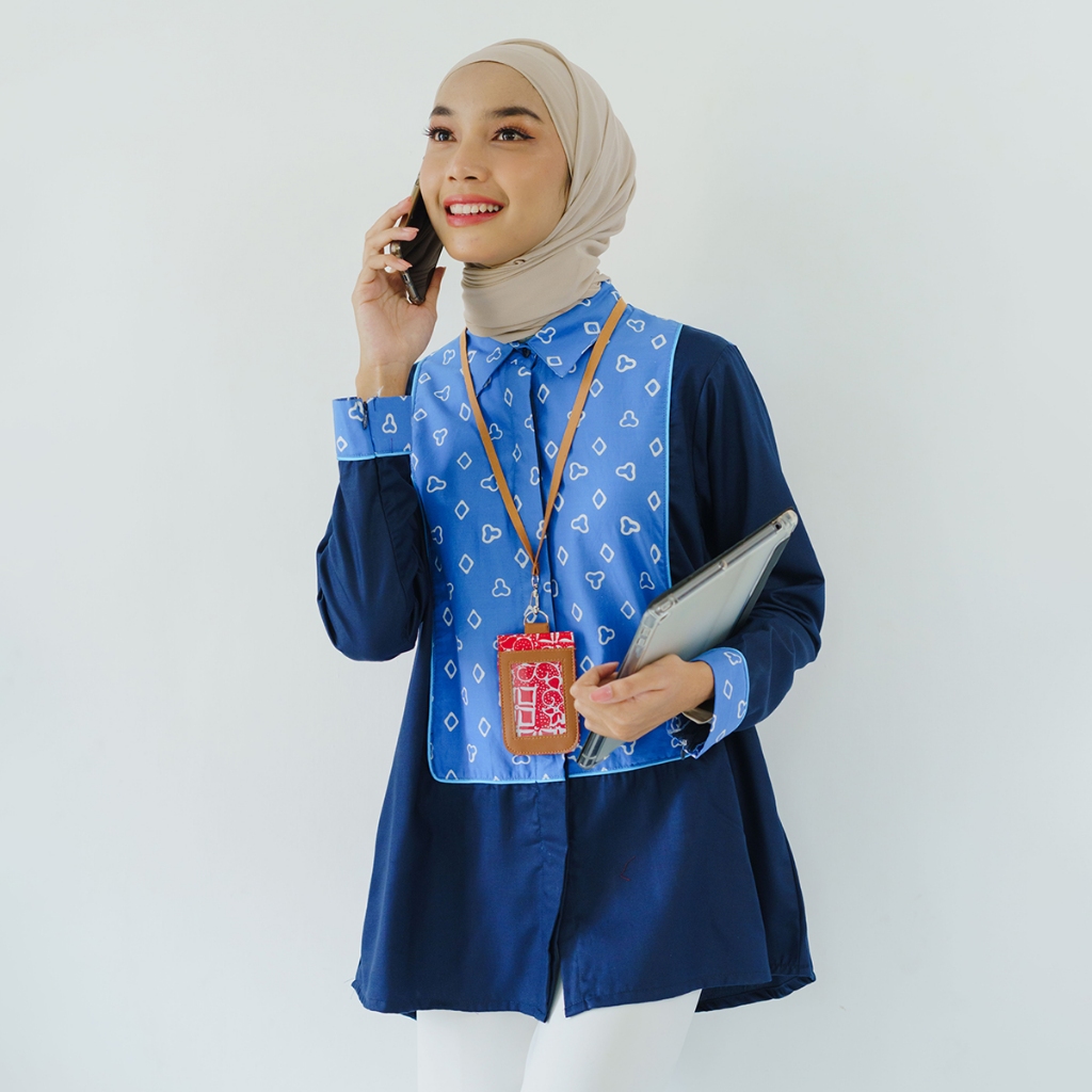 Jual Blouse Lisa - Atasan Batik Kerja Katun Premium Murah Modern ...