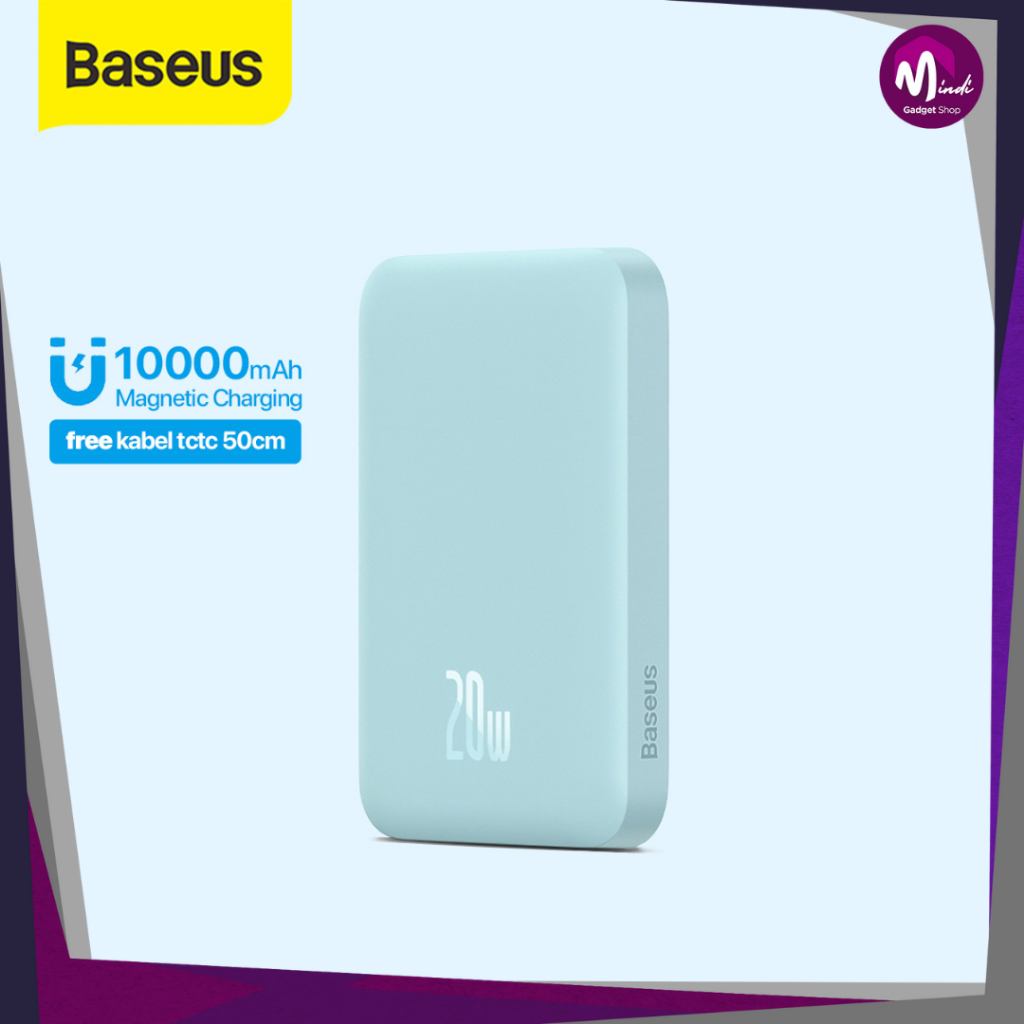 Jual Baseus Wireless Power Bank Magnetic Magsafe 20W Fast Charging 6000 ...