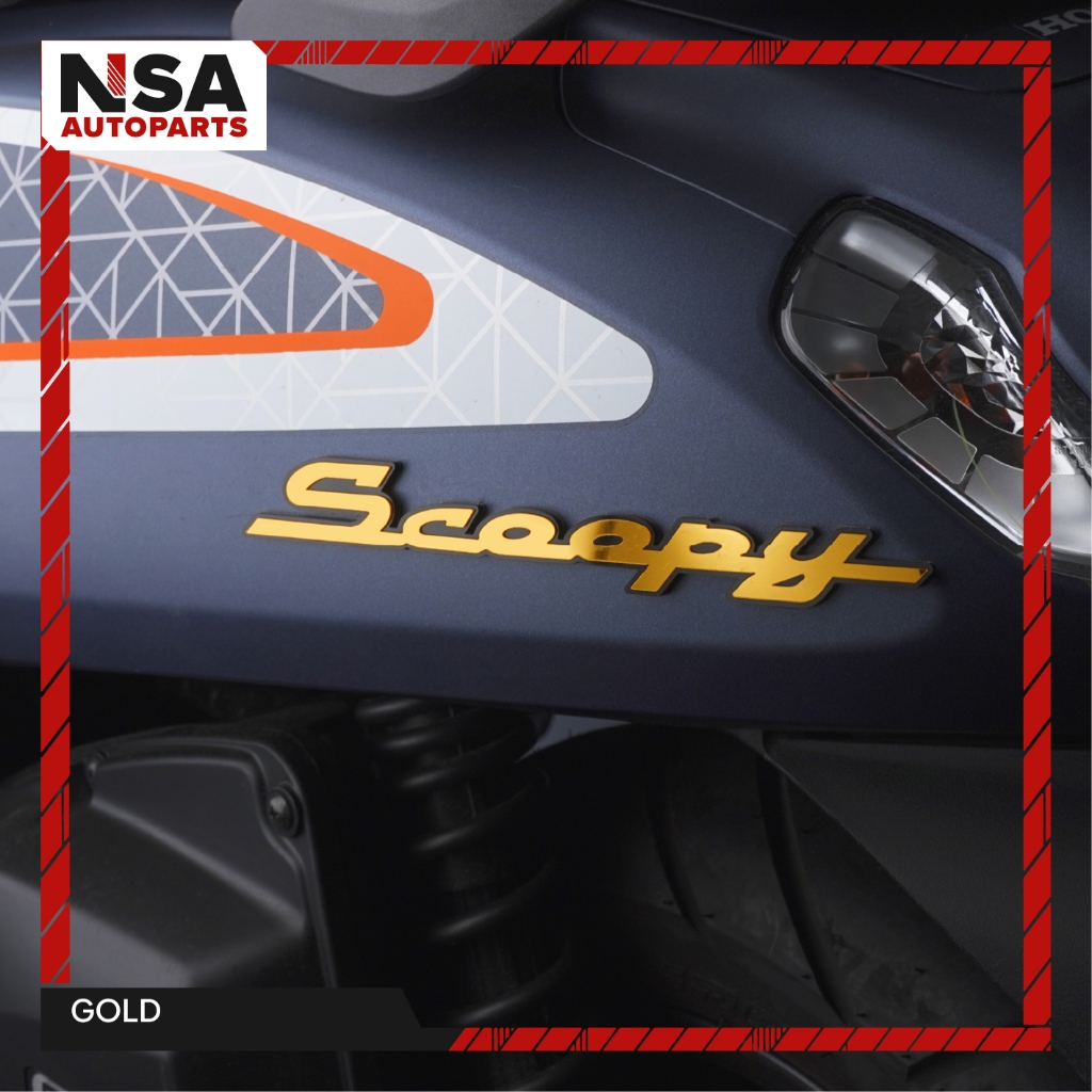 Jual EMBLEM SCOOPY NEW OLD 2 PCS LOGO SCOOPY TIMBUL EMBLEM SCOOPY LATIN ...