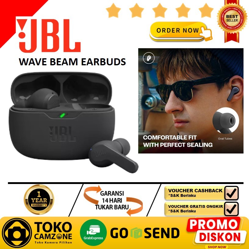 Jual JBL WAVE Beam True Wireless Earbuds with Deep Bass Sound TWS ...