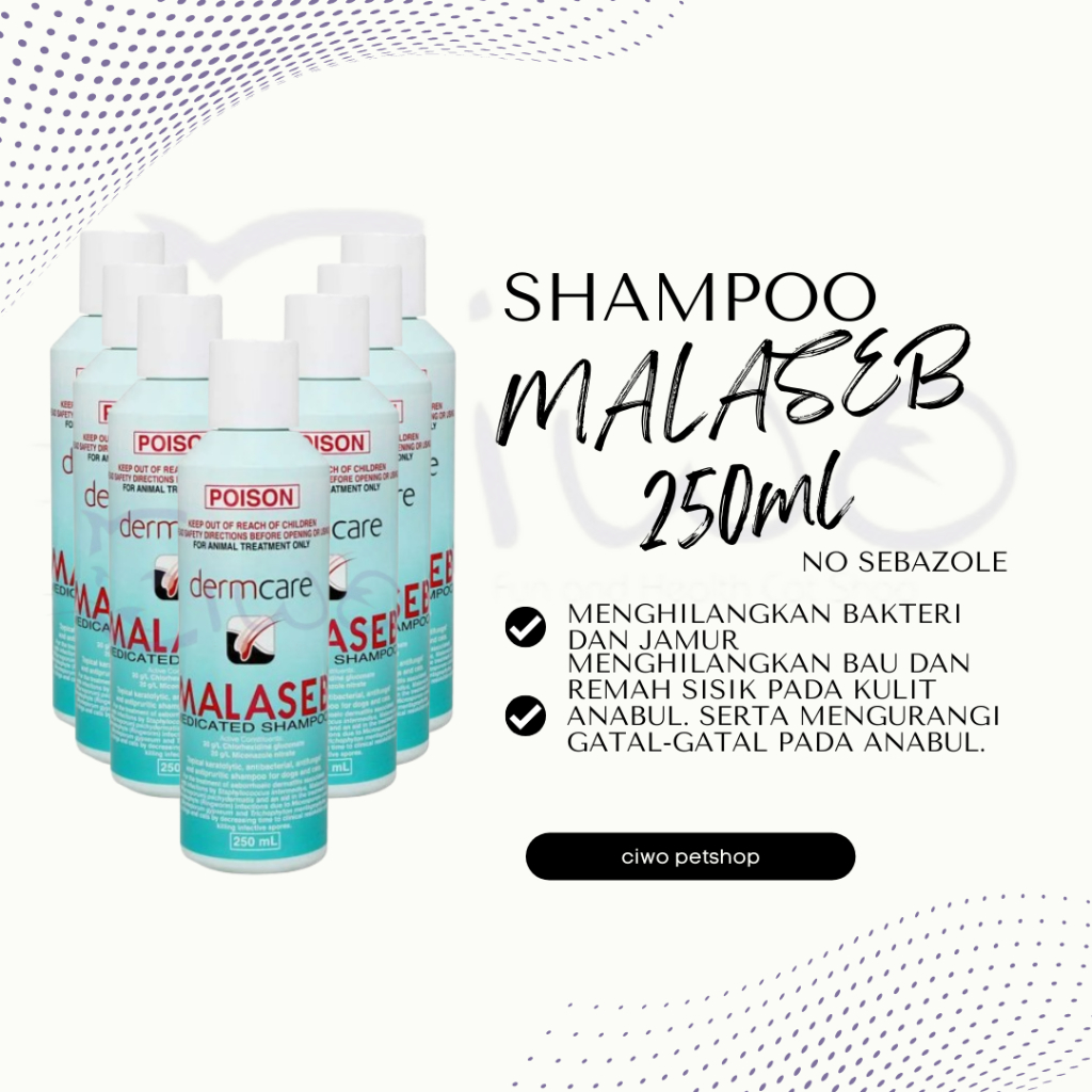 Jual SHAMPOO POISON MALASEB MEDICATED KUTU JAMUR KUCING ANJING NO ...