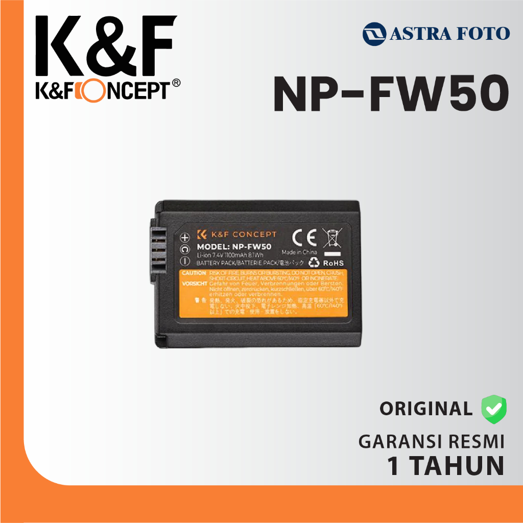 Jual KNF K&F Concept Battery Sony NP-FW50 2PCS + Dual Slot Charger NPFW50 - Battery Charger ...