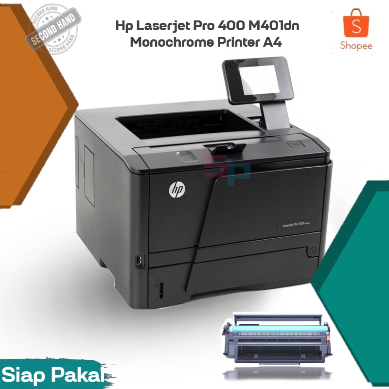 Jual Hp Laserjet Pro 400 M401dn Monochrome Printer A4-F4 | Shopee Indonesia