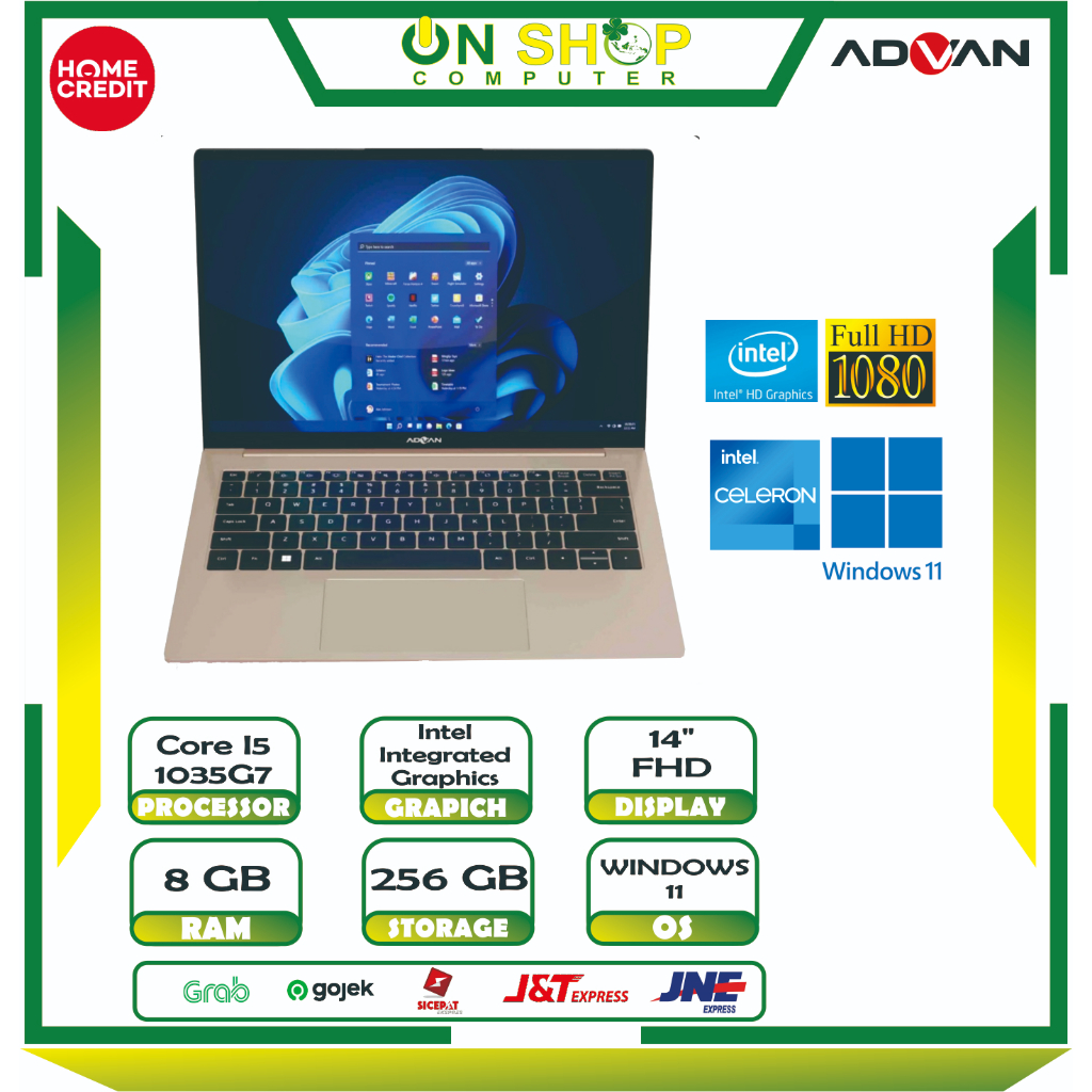 Jual Advan Work Pro Intel Core I5 1035G7 RAM 8GB SSD 256GB Windows 11 ...