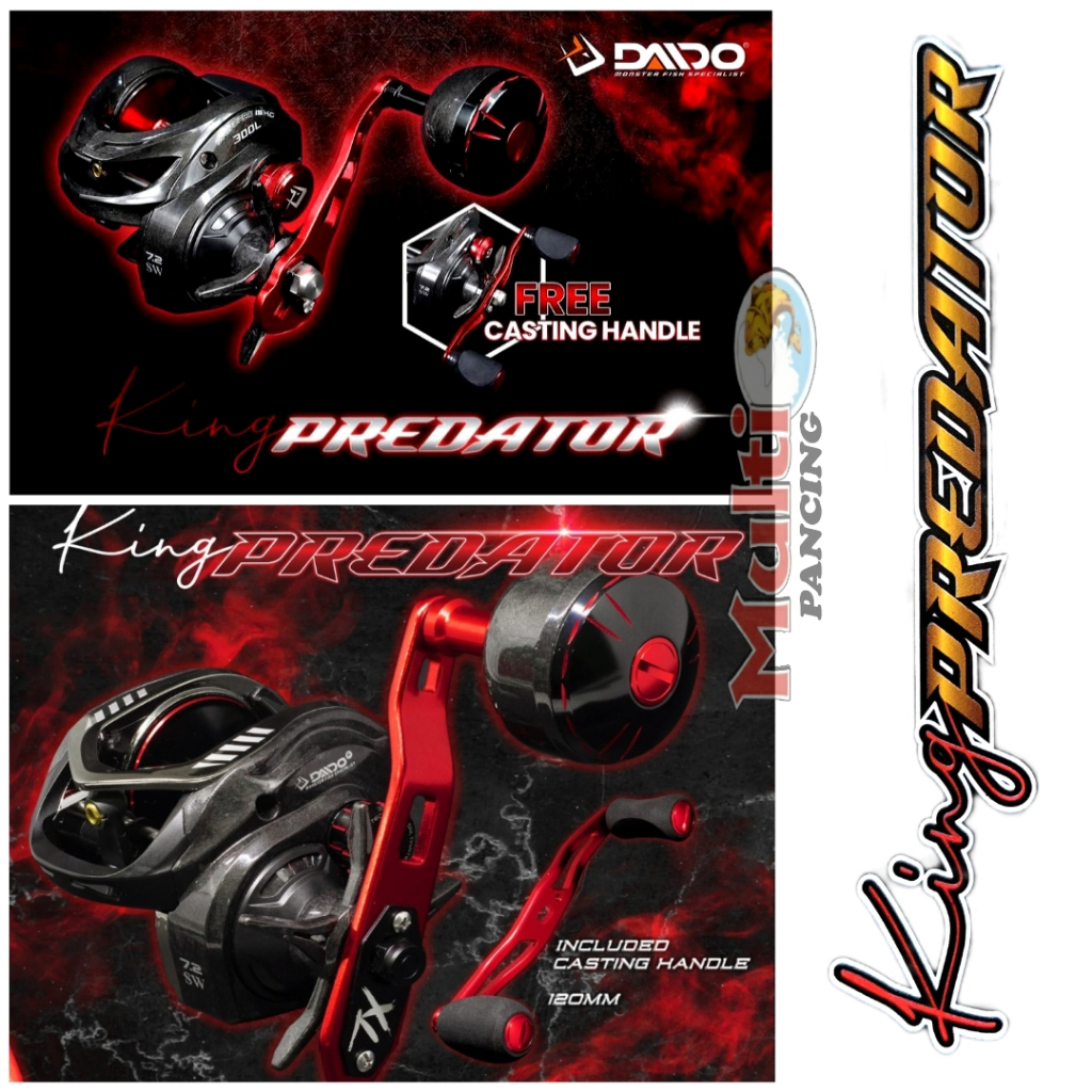 Jual reel BC daido KING PREDATOR SW 300L / daido king predator 400XL ...