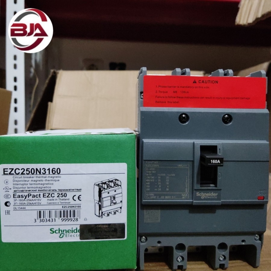 Jual MCCB Breaker Schneider Elektrik EZC250N 3P 160A 3phase 160 A EZC250N3160 | Shopee Indonesia