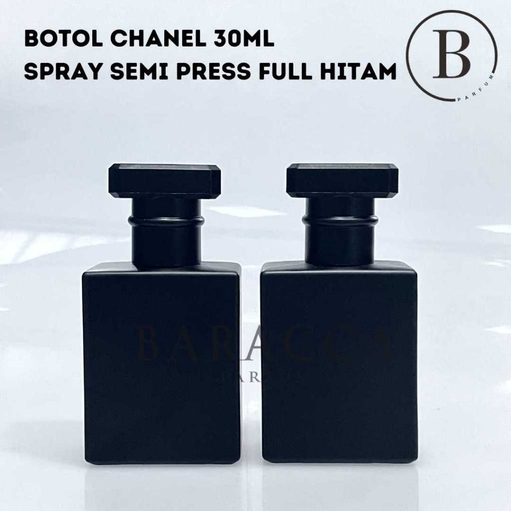 Jual Botol Parfum Chanel 30ML Semi Press Full Hitam - Botol Parfum ...