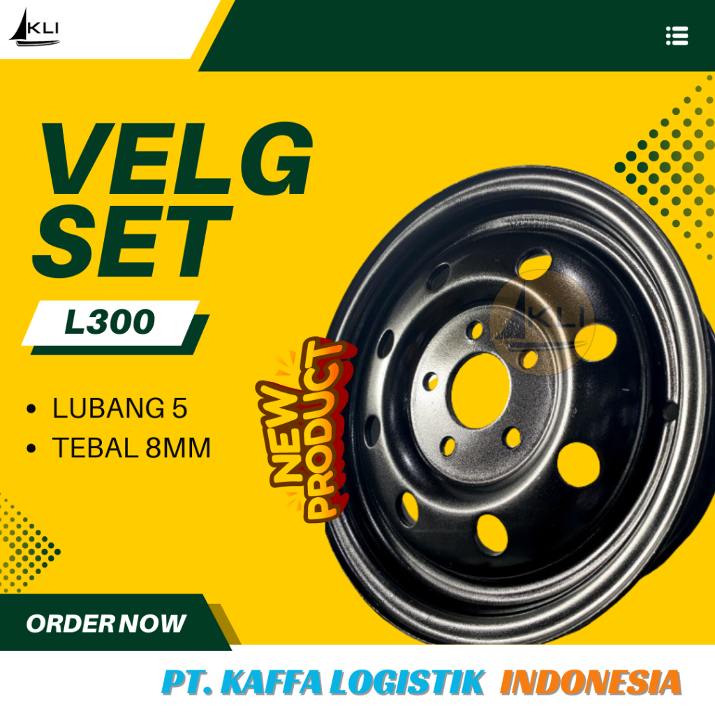 Jual VELG L300 RING 14 LUBANG 5 TEBAL 8MM LUBANGA ANGIN BULAT TUBLLES | Shopee Indonesia