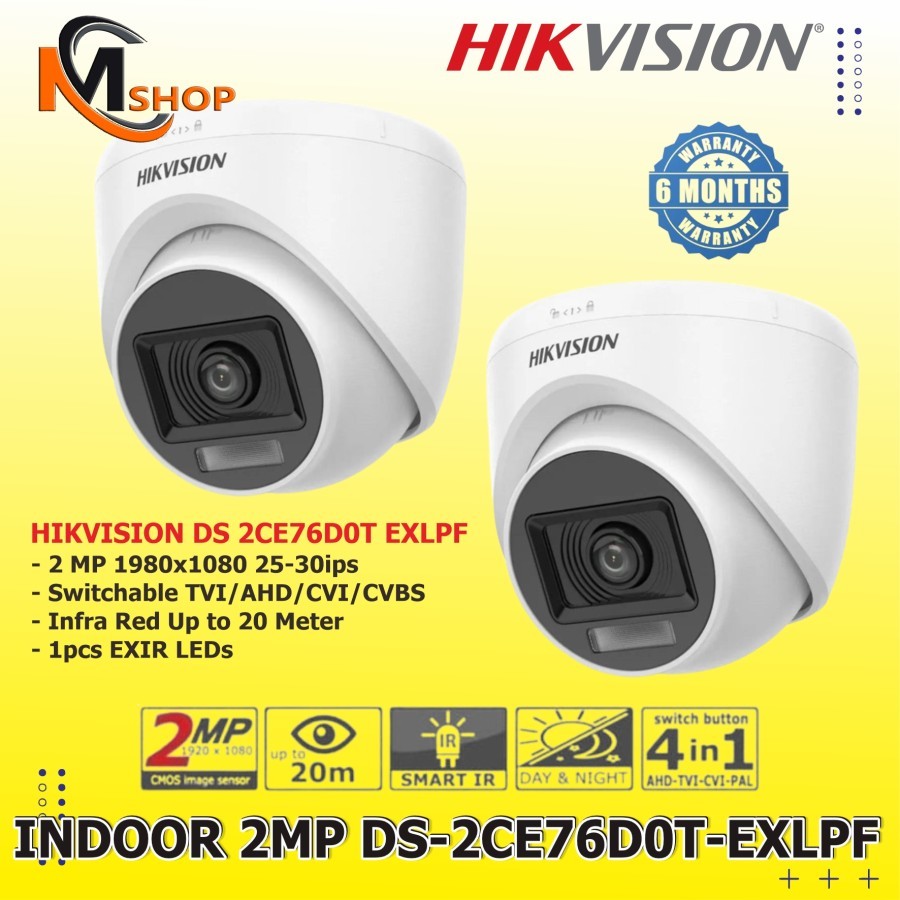 Jual Kamera CCTV HIKVISION 2MP Indoor Outdoor Camera Full HD | Shopee ...
