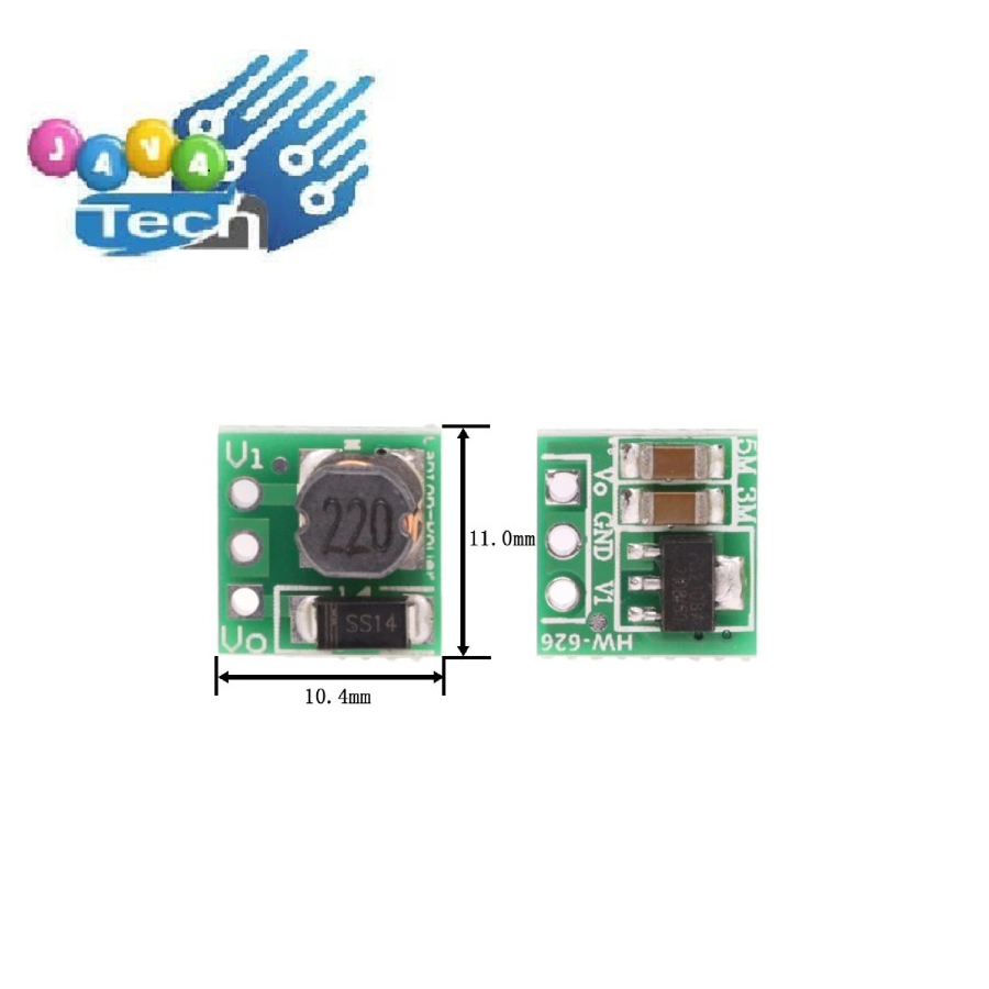 Jual Modul DC-DC Step Up Mini Input 0.9V-4.5V Output 3.3V Boost ...