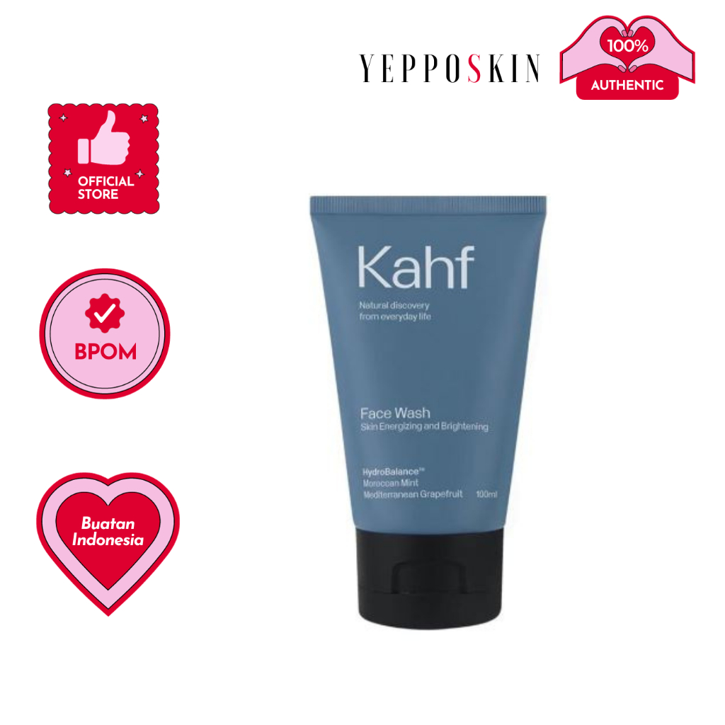 Jual KAHF Skin Energizing and Brightening Face Wash 100 ml | Shopee ...