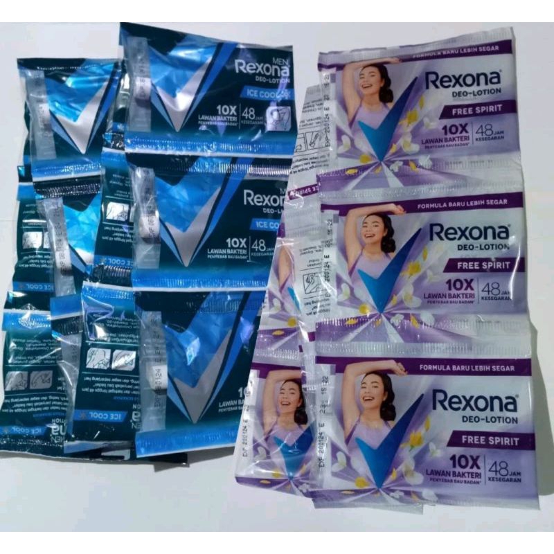 Jual REXONA DEO LOTION MEN & WOMEN SACHET ISI 12 PCS | Shopee Indonesia