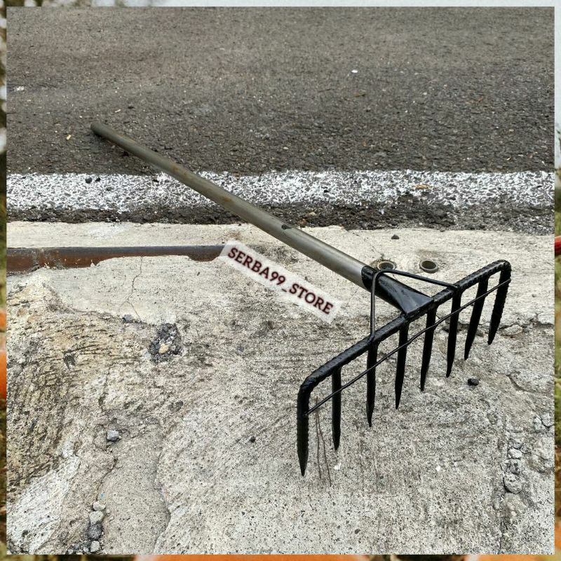 Jual Garukan Sampah gagang pipa full besi - Garuk 6 dan 8 Gigi - Garuk ...