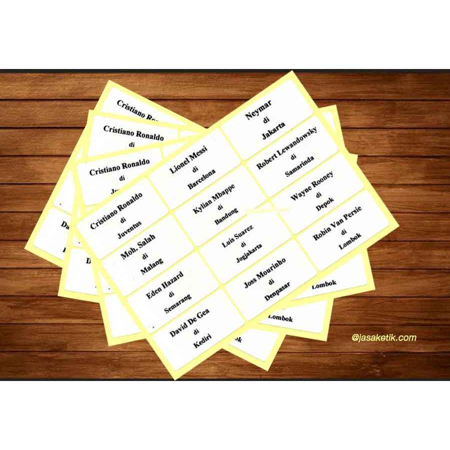 Jual Print Label Undangan Cetak Label Undangan | Shopee Indonesia
