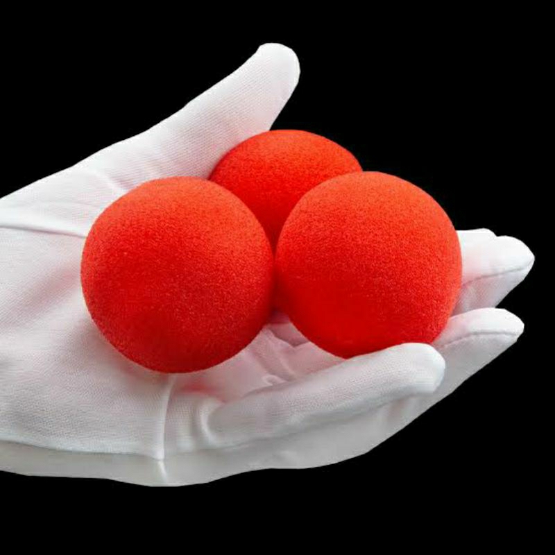 Jual Sulap Sponge ball spons bulat merah (3 pcs) | Shopee Indonesia