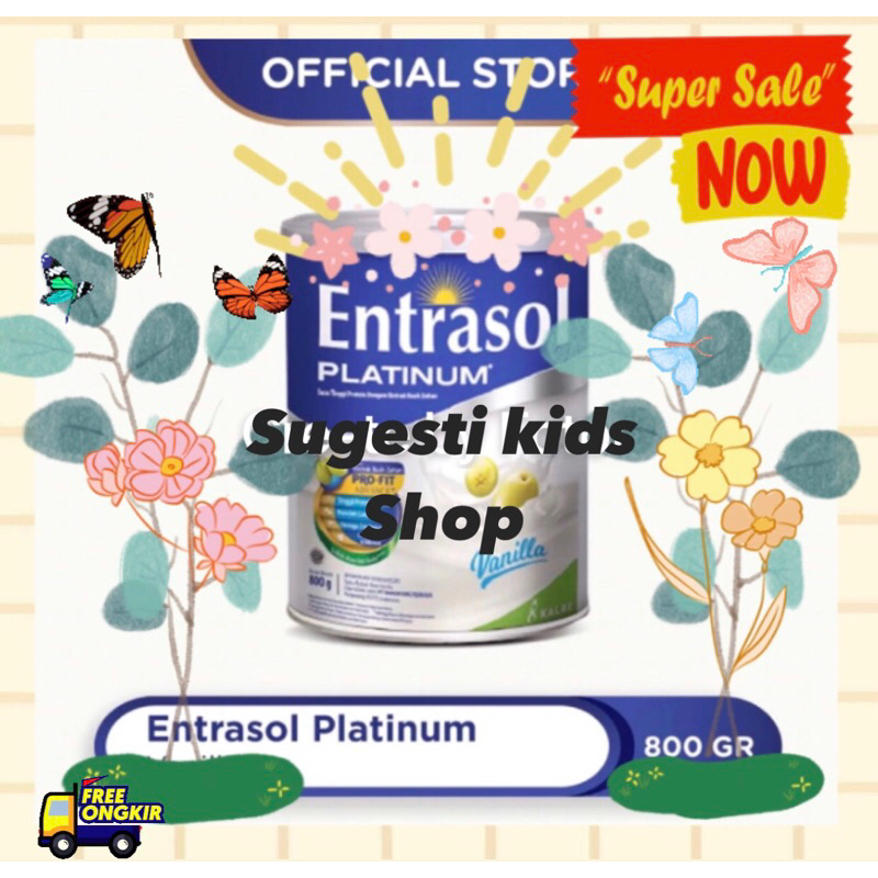 Jual Entrasol platinum 800gram rasa vanila | Shopee Indonesia