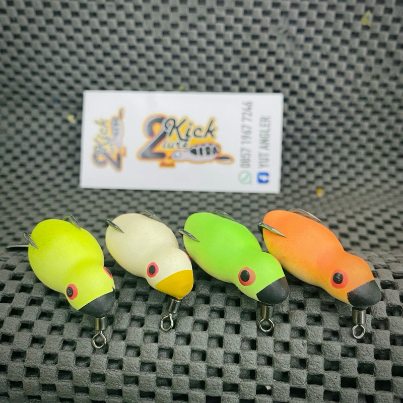 Jual Softfrog 2 kick lure Umpan casting gabus Soft frog | Shopee Indonesia