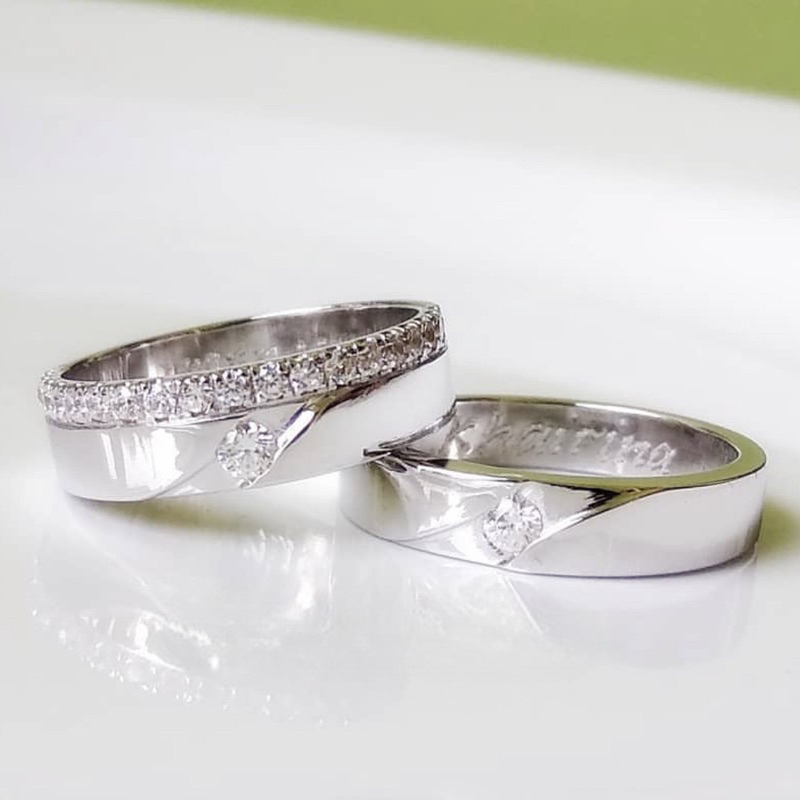 Jual custom cincin kawin couple request model | Shopee Indonesia