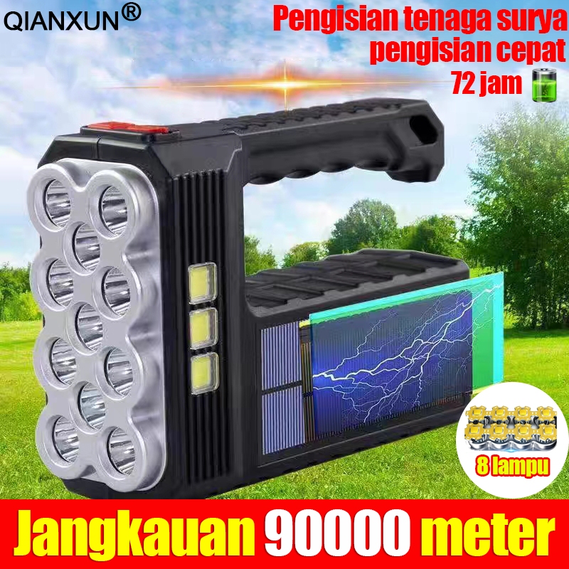 Jual Kisaran iradiasi 100000 meter QianShun Senter led gagang 8 LED ...